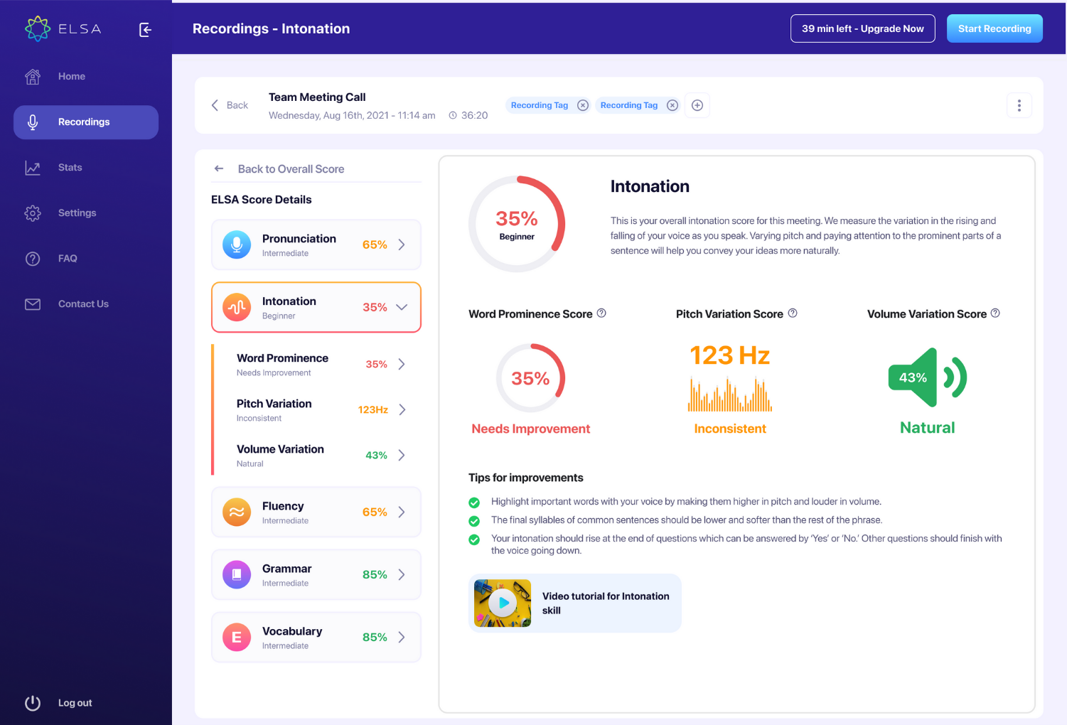 ELSA Speech Recognition API | Reviews, Pricing & Demos - SoftwareAdvice GB