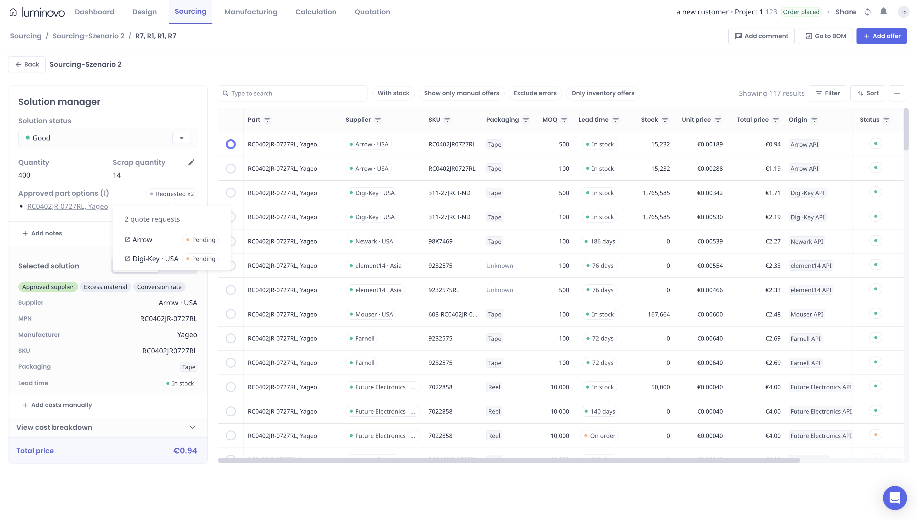 Luminovo Software - 2024 Reviews, Pricing & Demo