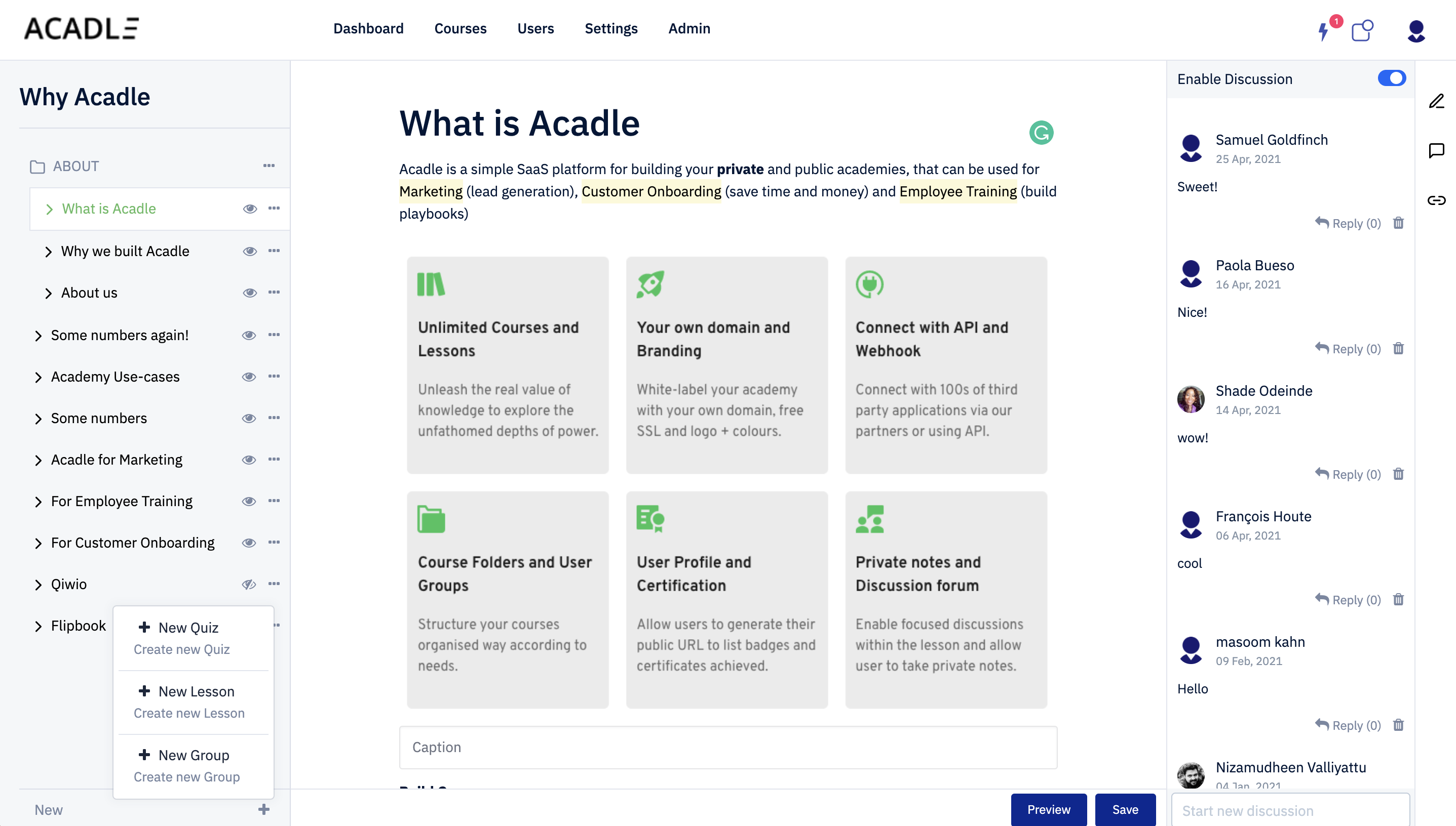 Acadle Software - 2021 Reviews, Pricing & Demo