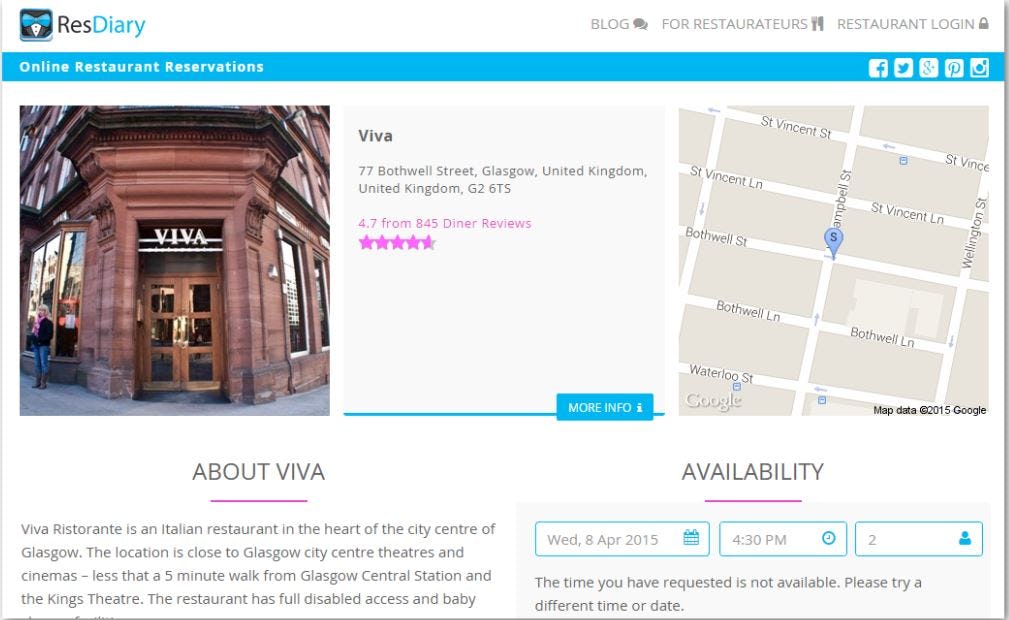 ResDiary Software - 2022 Reviews, Pricing & Demo