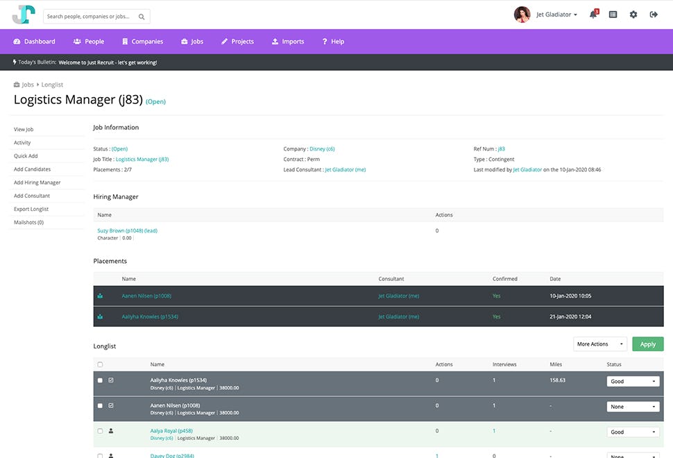 Just Recruit | Reviews, Pricing & Demos - SoftwareAdvice GB