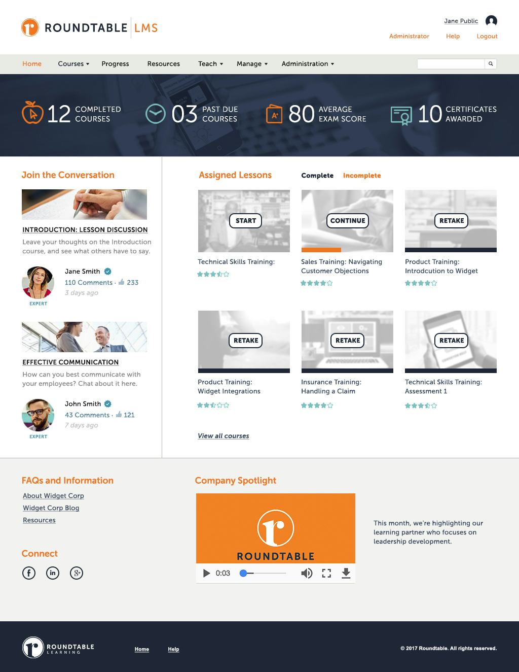 Roundtable Online Learning LMS Software - 2025 Reviews, Pricing & Demo