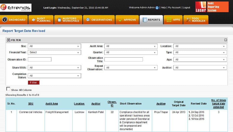 Laser Audit Reporting System - LARS Software - 2025 Reviews, Pricing & Demo